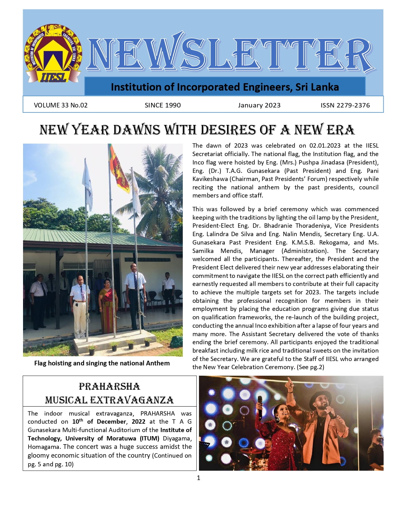 Newsletter - Jan 2023 - IIESL